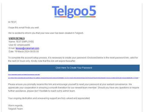 Streamlined Account Creation Using Auto Generated Password Link