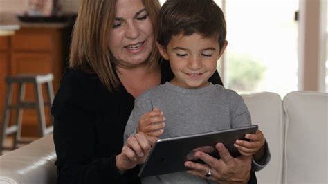 Mother Son Using Digital Tablet Together Stock Footage SBV 347627113 Storyblocks