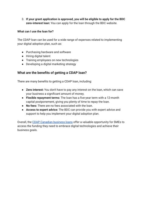 ppt a comprehensive guide to cdap canadian business loans powerpoint