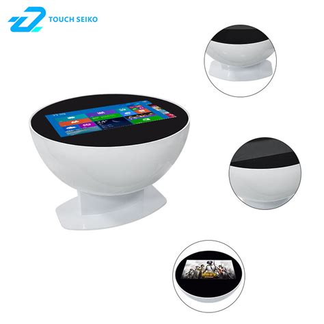 Inch Interactive Capacitive LED Touch Screen Round Multi Functional Table With Andriod OS