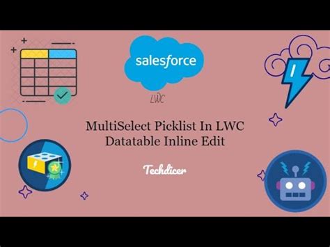 MultiSelect Picklist In LWC Datatable Inline Edit YouTube