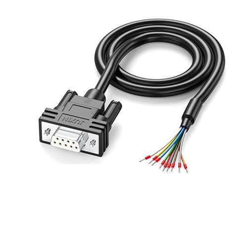 Juxinice Db9 Connector Rs232 Serial Cable Db9 Female To Bare Wire D Sub 9 Pin Connector Rs232 To