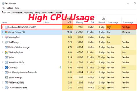 How to Fix LocalServiceNoNetworkFirewall High CPU Usage
