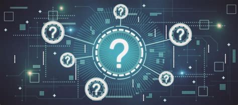 Premium Photo Creative Glowing Question Marks Interface On Blurry