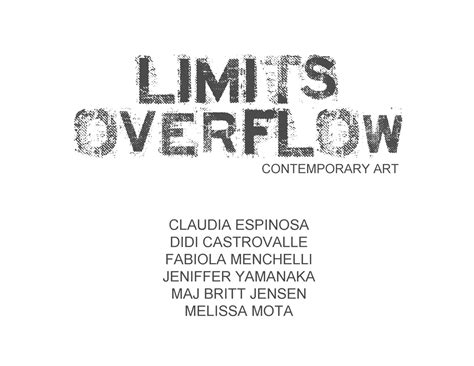 Limits Overflow
