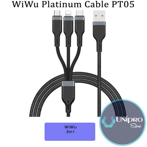 Jual Kabel Data Charger Wiwu 3in1 Usb To Type C Lightning Micro Usb