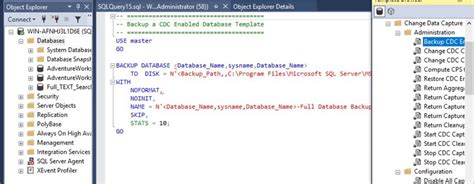 SQL Server Management Studio Template Explorer