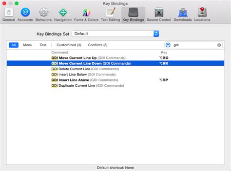 xcode 设置快捷键 整行上下移动 阿里云开发者社区