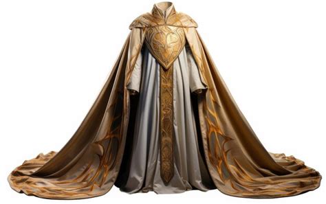 Premium Photo Regal Gold And White Costume With Crown