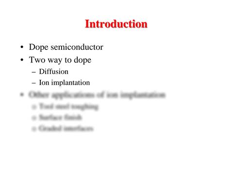 Solution Ion Implantation Ion Implantation Systems Equipment