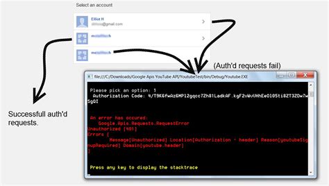 Youtube API Nolinkedyoutubeaccount Error Returned From Api After Disconnecting It From Google