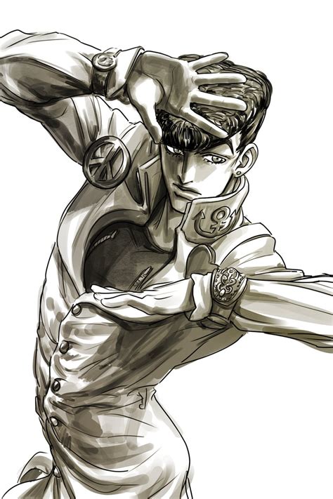 Higashikata Josuke Jojo No Kimyou Na Bouken And More Drawn By Santamanymany Danbooru