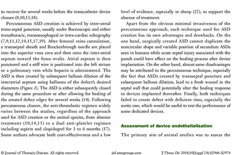 Percutaneous Creation Of An Asd In A Swine Model A Fluoroscopic