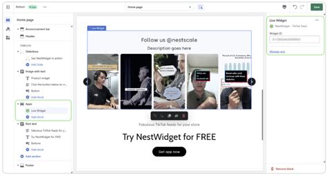 what is live widget and how to create it nestscale knowledge base