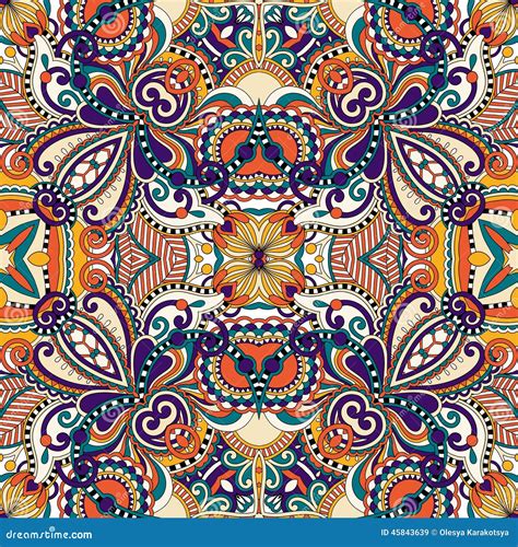Seamless Geometry Vintage Pattern Ethnic Style Stock Vector Illustration Of Handcraft