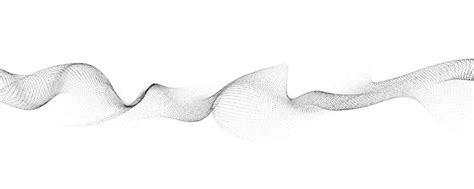 Premium Vector Abstract Dynamic Smooth Wave Sound Wave Concept Futuristic Particle Flow On A