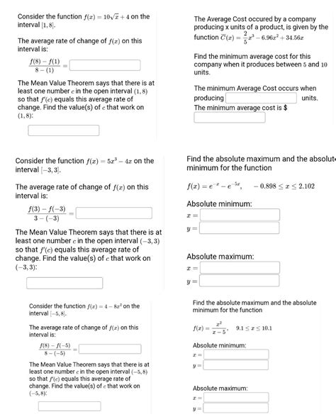 solved consider the function f x 10 sqrt{x} 4 on