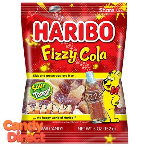 Fizzy Cola Bottles Haribo Gummi Candy 5oz Bag 12ct