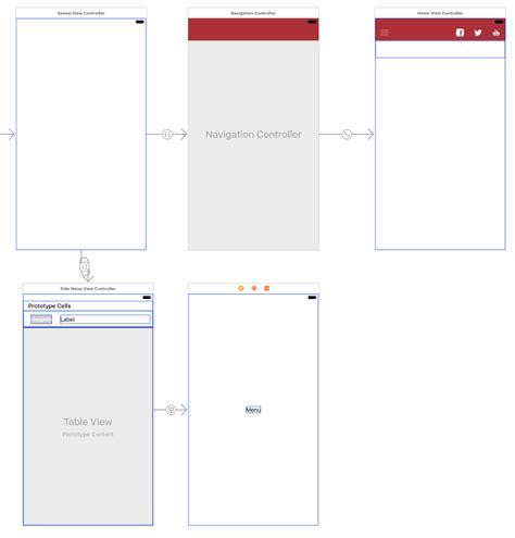 ios swrevealviewcontroller with navigationcontroller swift 3
