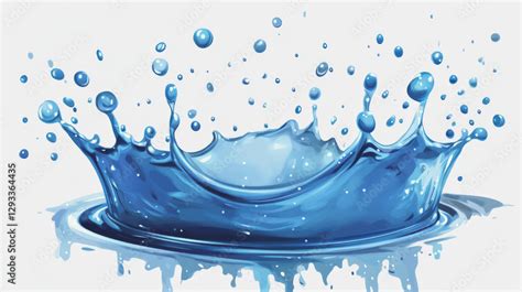 Water Splash Vfx Animation Sprite Sheet Stages Of Liquid Aqua Splashing Motion Design Elements