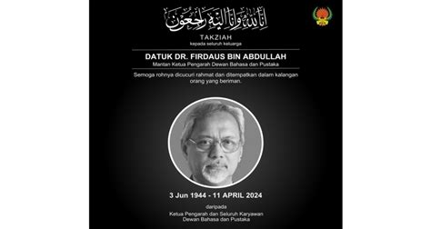 Ex Dbp Director General Firdaus Abdullah Dies Aged 79 Malay Mail