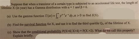 Solved Suppose A Transistor Of A Certain Type Is Subjected