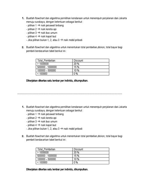 Latihan Soal Algoritma Setelah Uts Pdf