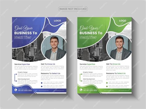 Premium Vector Modern Business Flayer Design Template