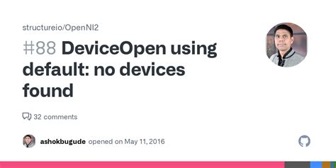 Deviceopen Using Default No Devices Found Issue Structureio Openni Github