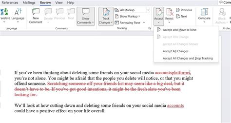 How To Use The Track Changes Tool In Microsoft Word