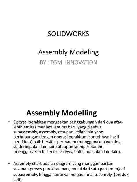 6 Assembly Modelling Pdf