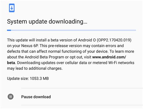 Android O Feature Spotlight Downloads Of System Updates Can Now Be Paused