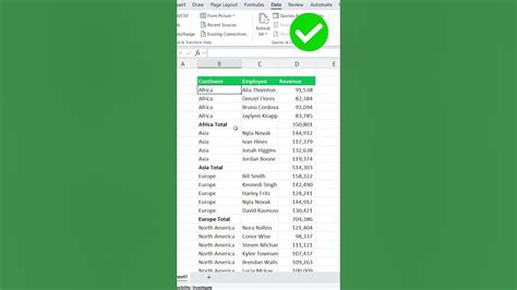 Add Subtotals Automatically In Excel Shorts Youtube
