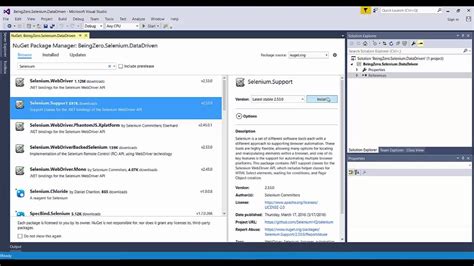 1 Project Creation Selenium C Data Driven Youtube