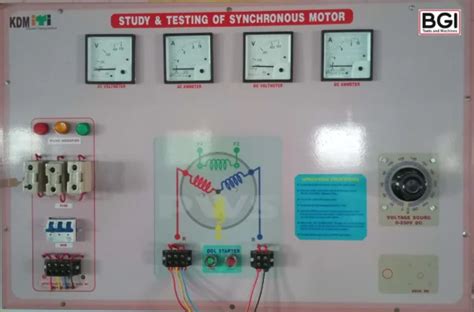 Synchronous Motor With Accessories Like Starter Excitation Arrangements Bgitoolsandmachines