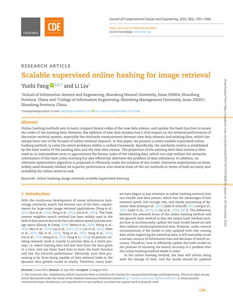 pdf scalable supervised online hashing for image retrieval
