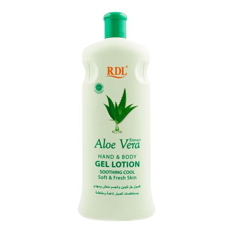 Rdl Hand And Body Gel Lotion Aloe Vera Extract 600 Ml Online At Best