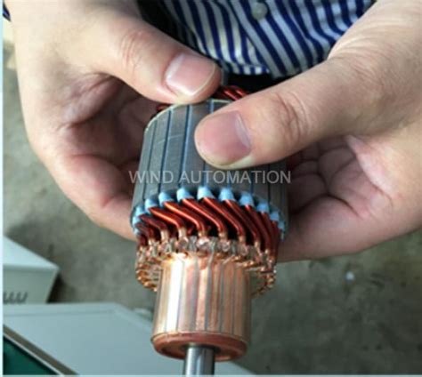Armature Conductor Soldering Stator Winding Machine For Starter Commutator Wire Spot Welding