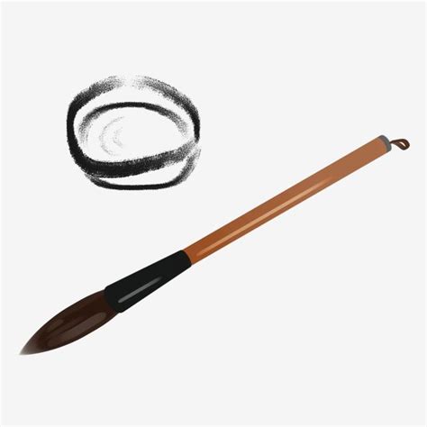 손으로 그린 잉크 일러스트 대나무 붓으로 섬세하게 그려진 만화 스타일