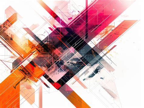 Modern Abstract Background With Geometric Shapes Minimalistic Design Stock Image Image Of