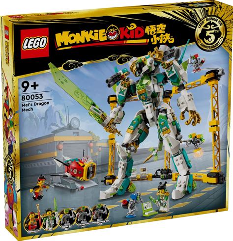 LEGO Monkie Kid Mei S Dragon Mech Building Toy Set