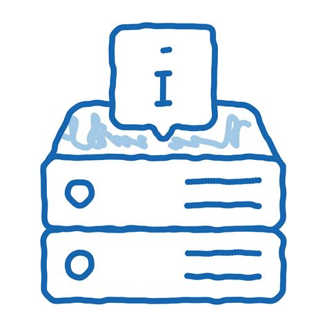 Information On Server For Machine Learning Doodle Icon Hand Drawn