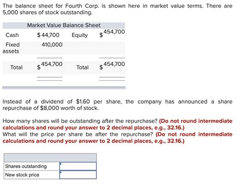 Solved A 1 The Company Declares A Two For One Stock Split
