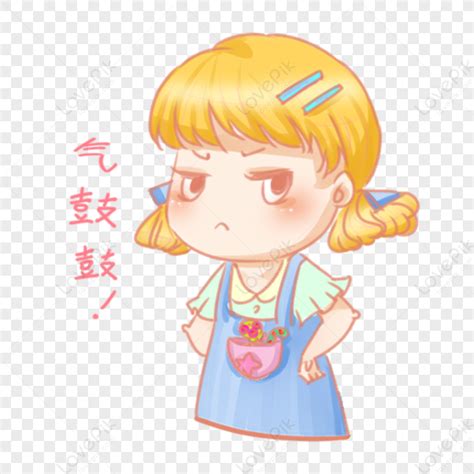 만화 금발 머리 소녀 화가 식 Png 일러스트 무료 다운로드 Lovepik