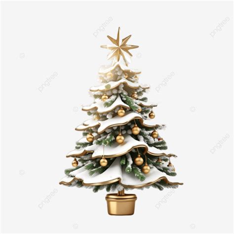 흰색 배경에 고립 된 황금 장식으로 크리스마스 트리 황금 장식으로 크리스마스 트리 흰색 배경에 고립 크리스마스 트리 Png 일러스트 및 이미지 에 대한 무료 다운로드