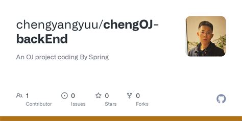GitHub Chengyangyuu ChengOJ BackEnd An OJ Project Coding By Spring