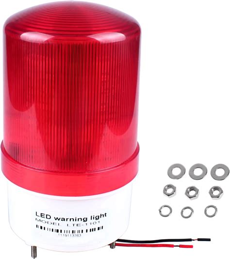110v AC Industrial LED Strobe Beacon Warning Lights With Buzzer Red In Nepal At NPR 6332