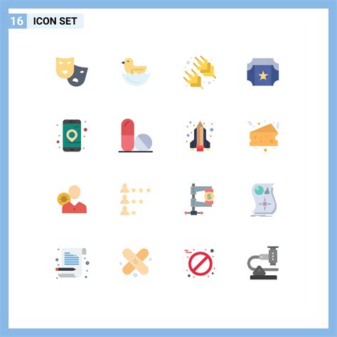 16 Universal Flat Colors Set For Web And Mobile Applications Masks Vegetable Mardi Gras Easter