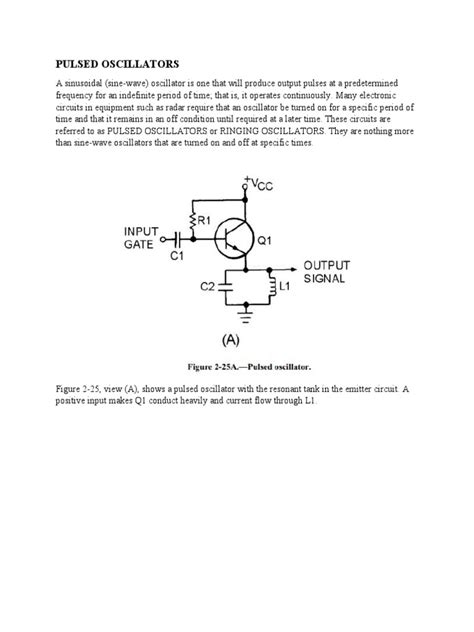 Pulsed Oscillators How They Work Pdf