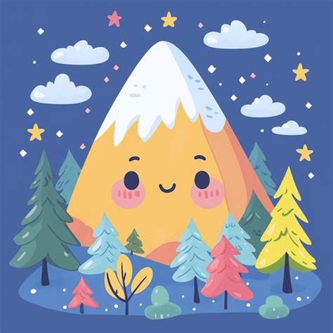 무료로 다운로드 가능한 귀여운 산 벡터 And 일러스트 Freepik